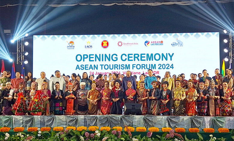 Dazzling Opening Ceremony of the Asean Tourism Forum 2024 in Vientiane ...